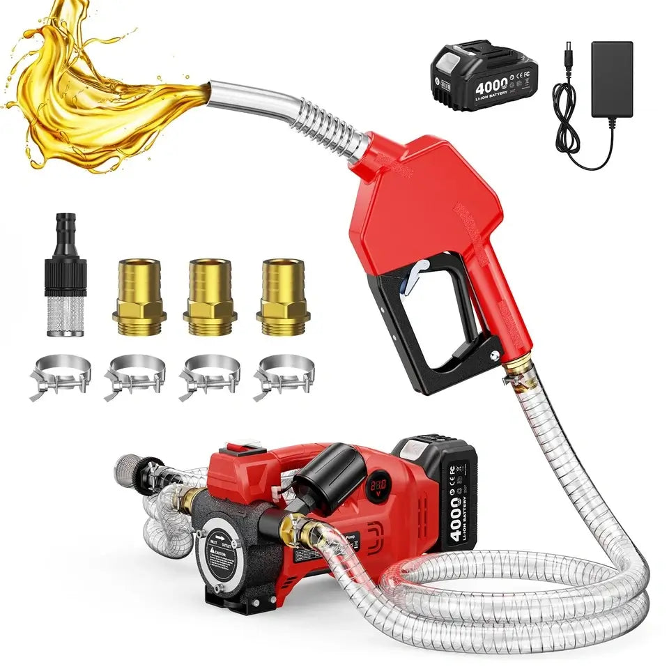 TaskStar 460W Fuel Transfer Pump 12GPM Cordless Electric Transfer Pump ...