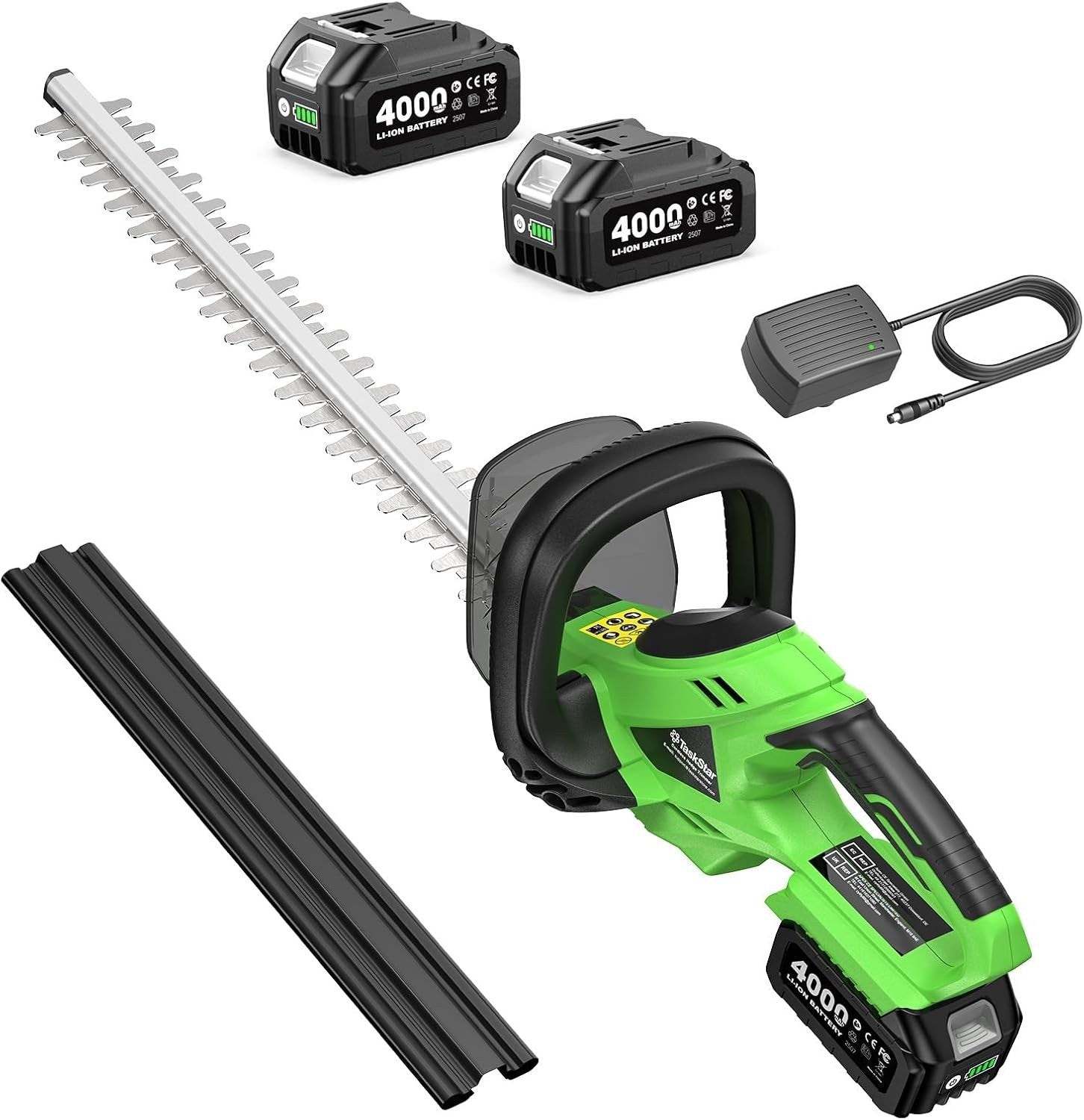 Taskstar 22" Hedge Trimmer Cordless Electric Handheld Shrub Bush Trimm